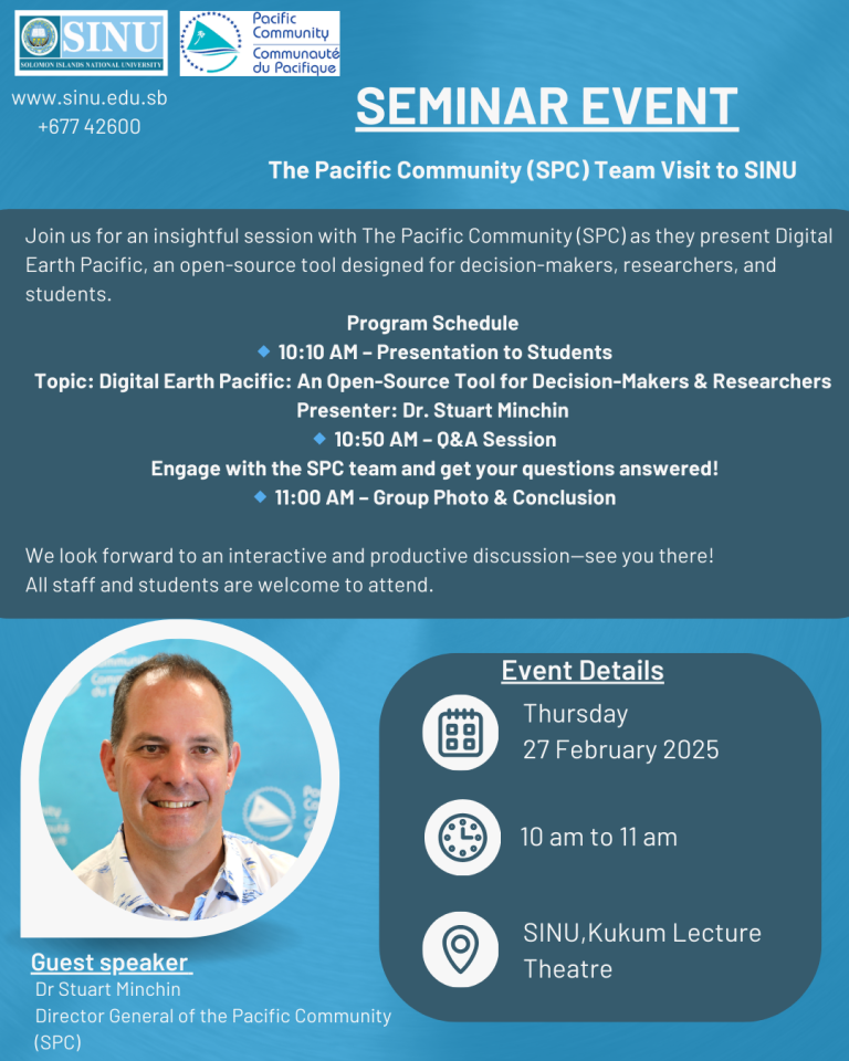 UPCOMING SEMINAR EVENT – SINU