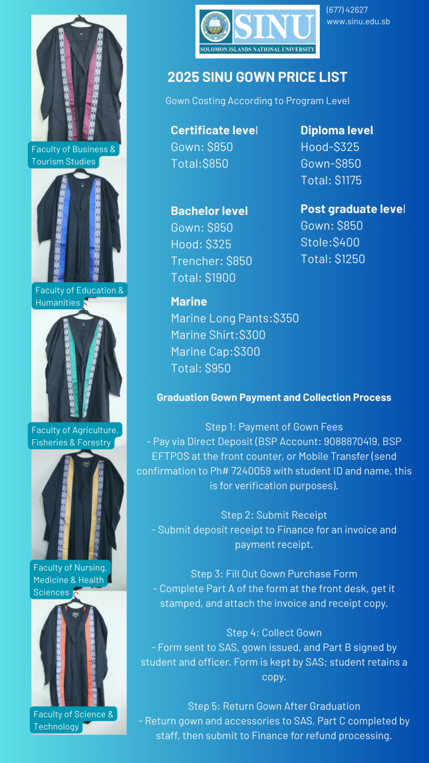 𝟐𝟎𝟐𝟓 𝐆𝐫𝐚𝐝𝐮𝐚𝐭𝐢𝐨𝐧 𝐆𝐨𝐰𝐧 𝐈𝐧𝐟𝐨𝐫𝐦𝐚𝐭𝐢𝐨𝐧 – SINU