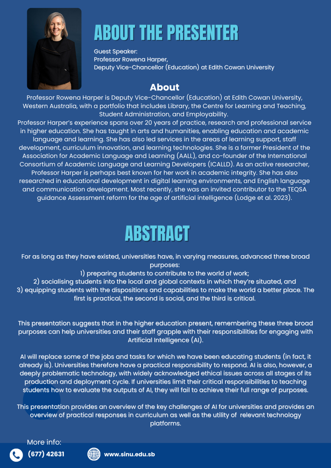 📢 Public Seminar: Productive and Ethical Use of Artificial Intelligence ...