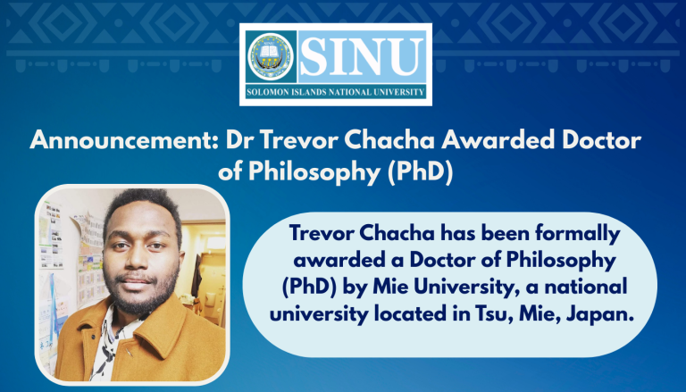 Celebrating Academic Excellence – Dr Trevor Chacha Awarded PhD – SINU